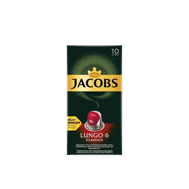 Jacobs Lungo Classico Coffee Capsules - 10 Capsules - Nespresso ...